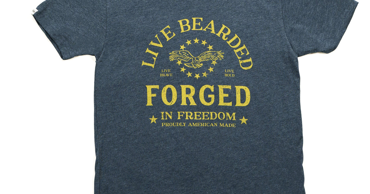 Forged In Freedom Tee – Live Bearded