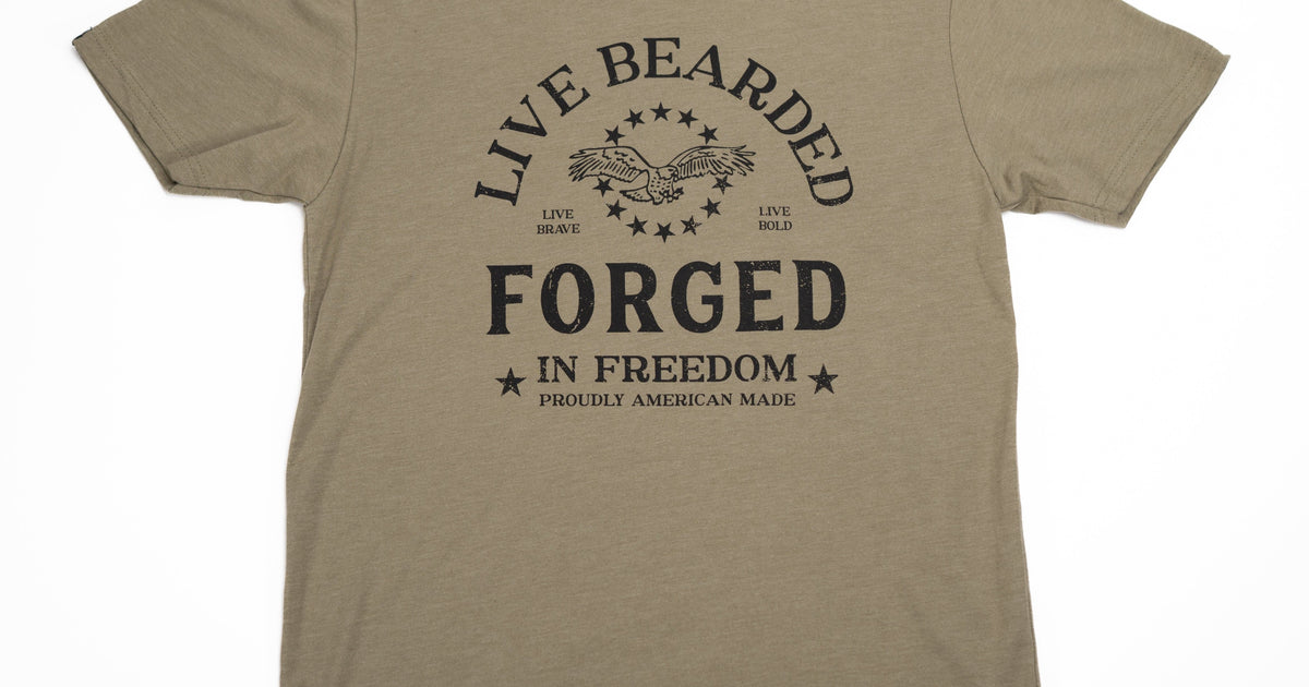 Forged In Freedom Tee – Live Bearded