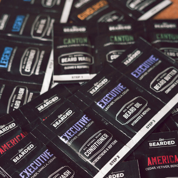 Live Bearded Beard Grooming Sample Pack